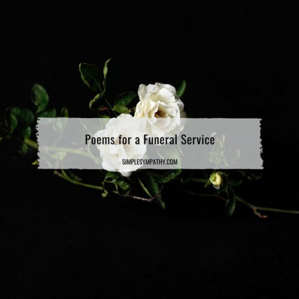 Poems for a Funeral Service - Simple Sympathy